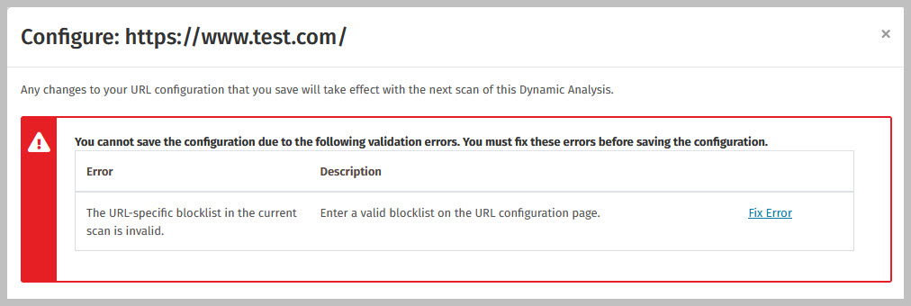 Cant Add Fragment Urls To Dynamic Analysis Blocklist Or Allowlist